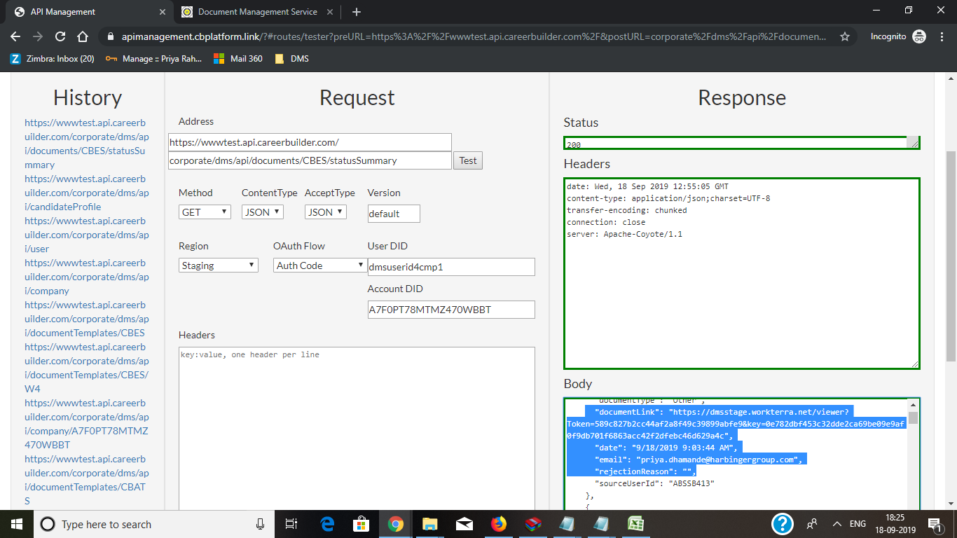Dms 1858 Cbats Needs To Add Sourceuserid In Status Summary Api Workterra Jira